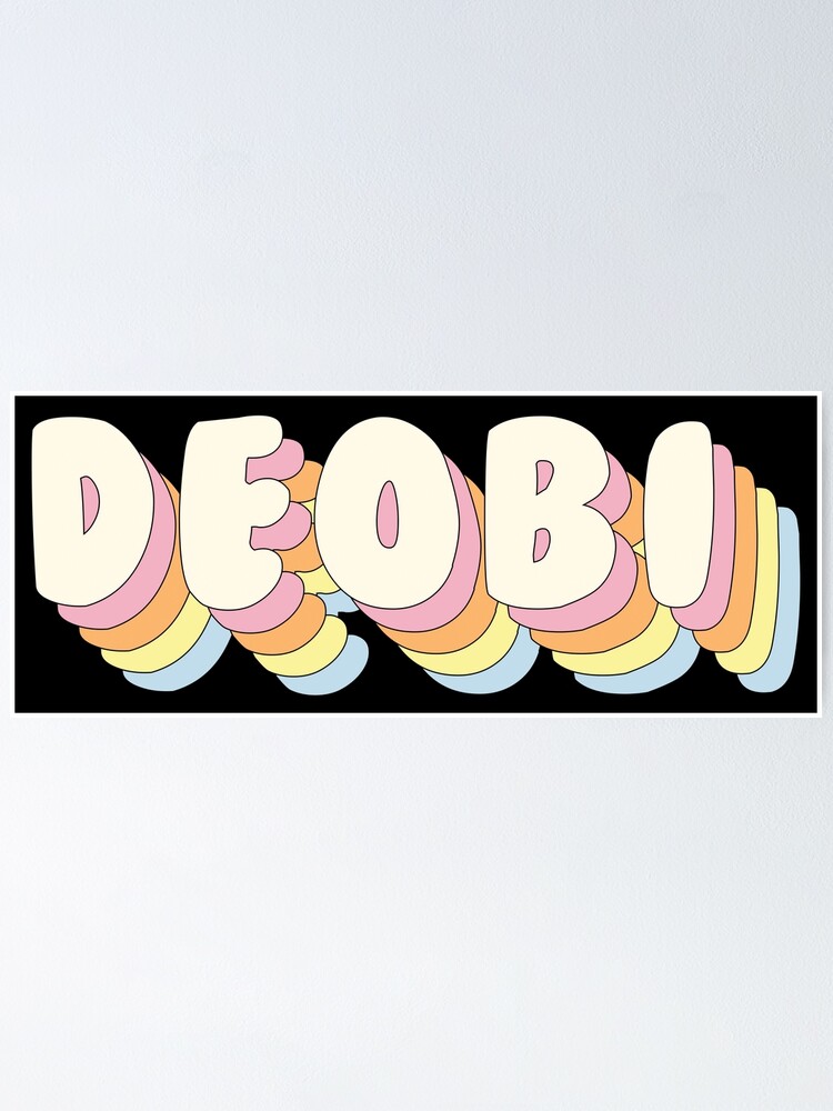 "THE BOYZ Deobi Fandom Text Retro Pastel Rainbow" Poster for Sale by ...