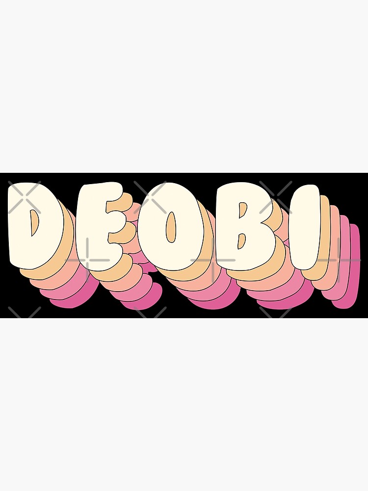 "THE BOYZ Deobi Fandom Text Retro Pastel Pink Peach" Art Print by ...