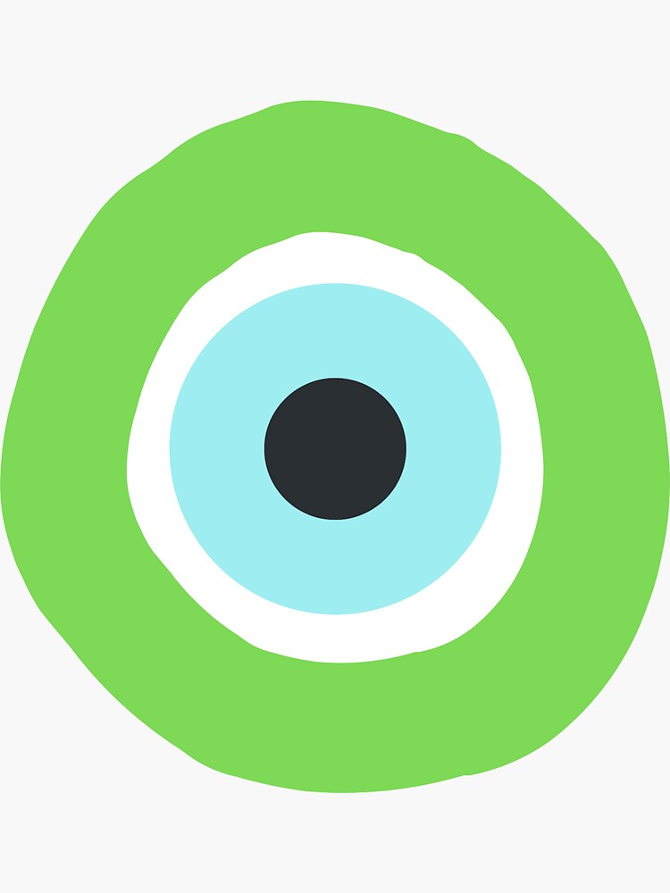 "Green Evil Eye" Sticker by TheEyeAmongUs | Redbubble
