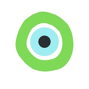 "Green Evil Eye" Sticker for Sale by TheEyeAmongUs | Redbubble