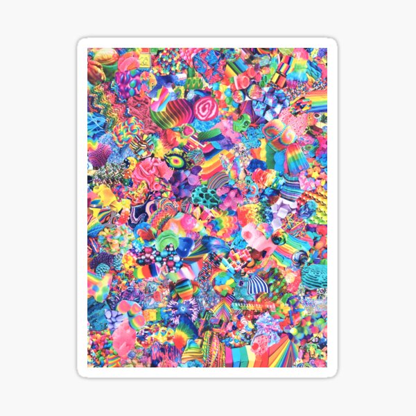 "Rainbow Art Collage" Sticker by Micro83 | Redbubble