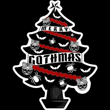 "Goth Christmas Tree - Merry Gothmas Tree" Sticker for Sale by ...
