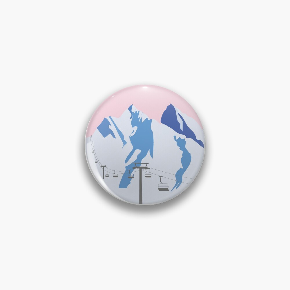 "Snowy Mountains | Ski Sticker" Sticker for Sale by laurawatson19 ...