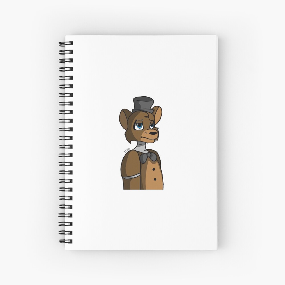 "Freddy Fazbear FNaF Illustration" Spiral Notebook for Sale by ...