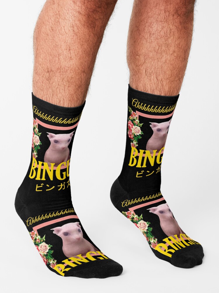 "Bingus Floral Aesthetic" Socks for Sale by Rzera- | Redbubble