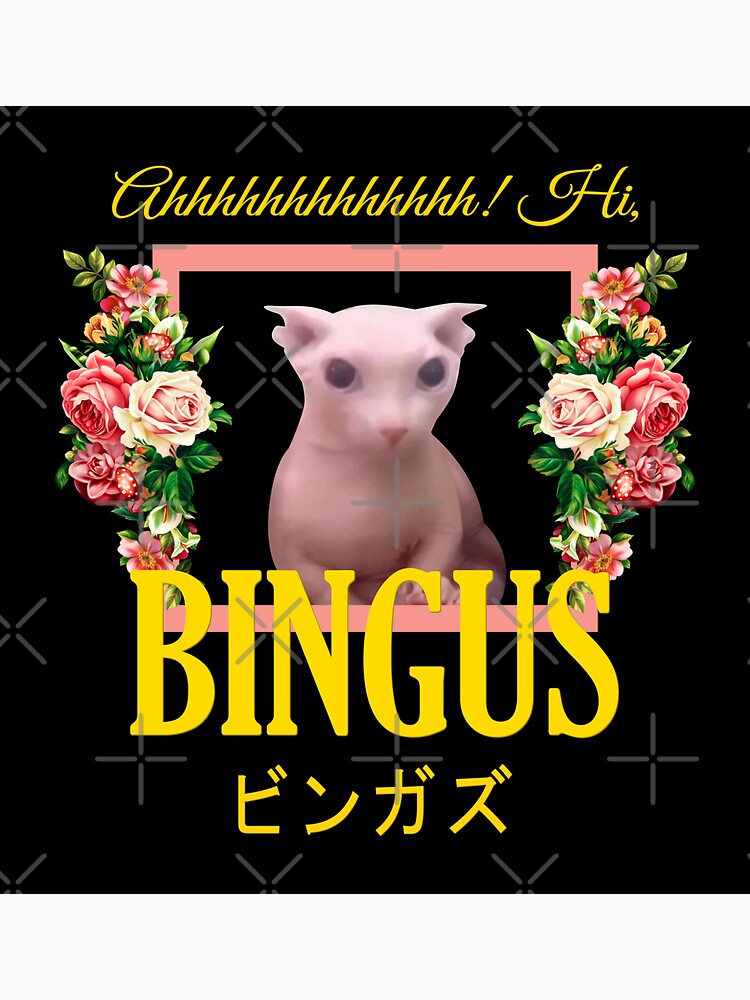 "Bingus Floral Aesthetic" Sticker for Sale by Rzera- | Redbubble