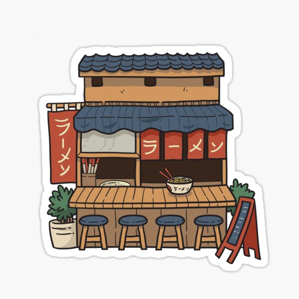 "Japan Ramen shop" Sticker for Sale by fauzanig | Redbubble