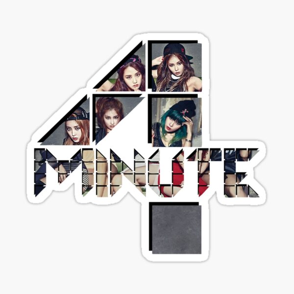 "4 minute group logo" Sticker by rainbow321 | Redbubble
