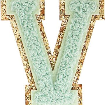 "Preppy Mint Varsity Letter V" Sticker for Sale by ktp100 | Redbubble