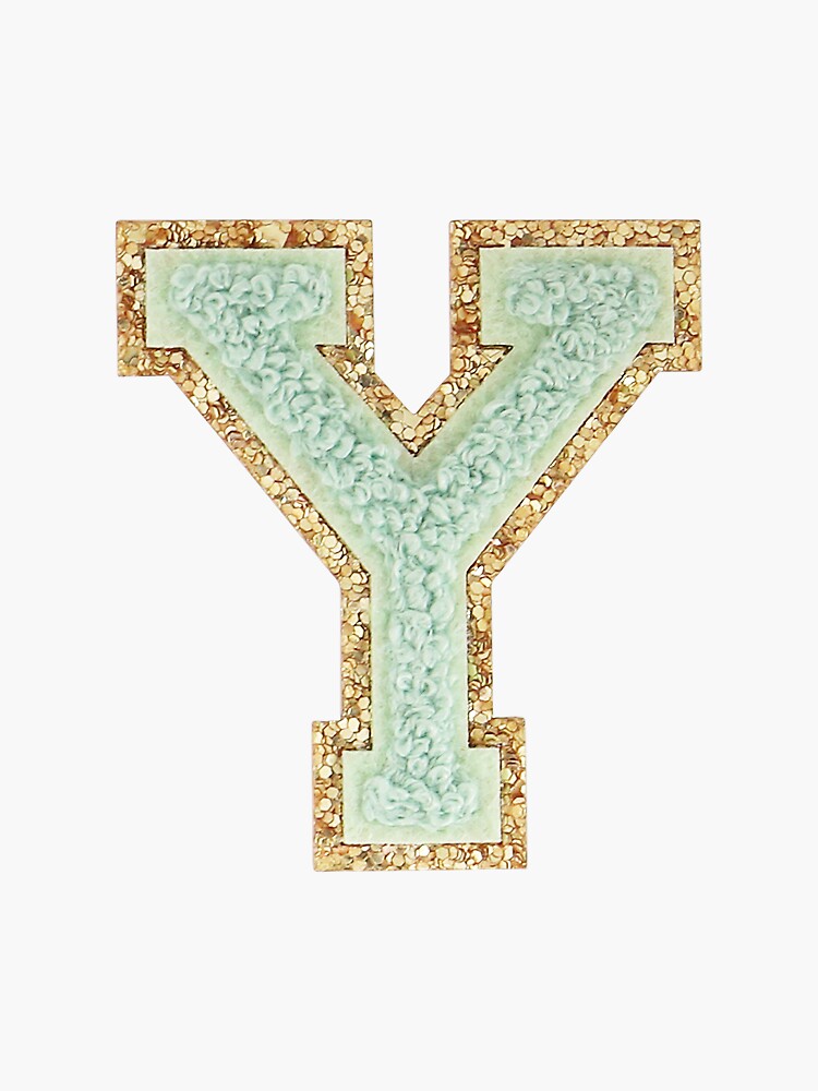 "Preppy Mint Varsity Letter Y" Sticker for Sale by ktp100 | Redbubble