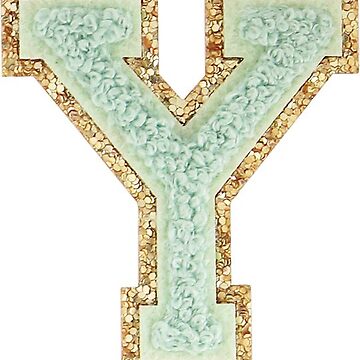 "Preppy Mint Varsity Letter Y" Sticker for Sale by ktp100 | Redbubble
