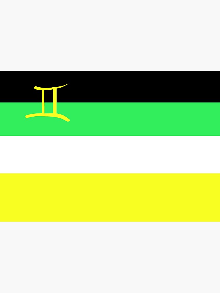 "Gemini Pride Flag" Sticker by bigdaemonenergy | Redbubble