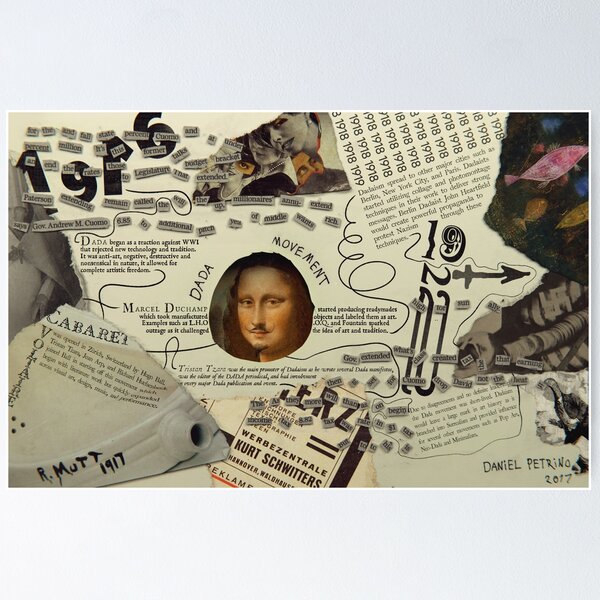 "Dada Movement Timeline" Poster for Sale by DanielPascal | Redbubble