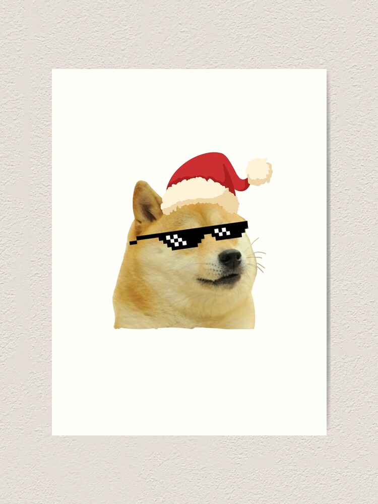 "Cheems Christmas" Art Print for Sale by alexquang | Redbubble
