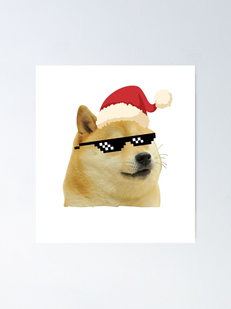 "Cheems Christmas" Poster for Sale by alexquang | Redbubble