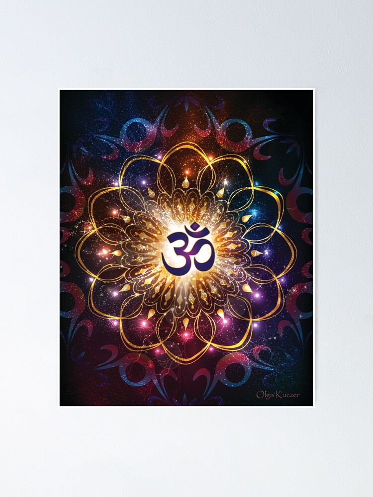""The higher power of Om" - sacred geometry" Poster for Sale by art-by ...