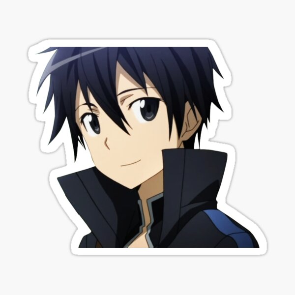 "Kirito (Sword Art Online)" Sticker for Sale by kawaiicrossing | Redbubble