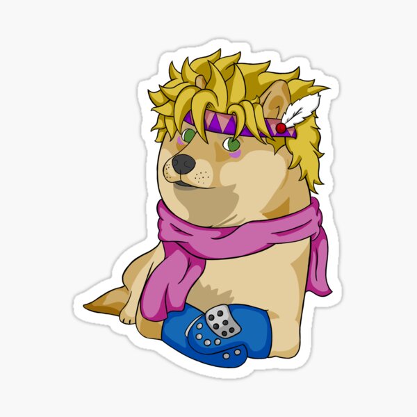 "Doge Caesar Zeppeli" Sticker for Sale by Mario-Perez-Art | Redbubble