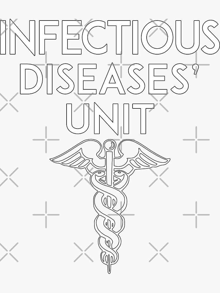 "Infectious diseases unit, hospital ward, healthcare staff" Sticker for ...