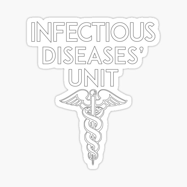 "Infectious diseases unit, hospital ward, healthcare staff" Sticker for ...
