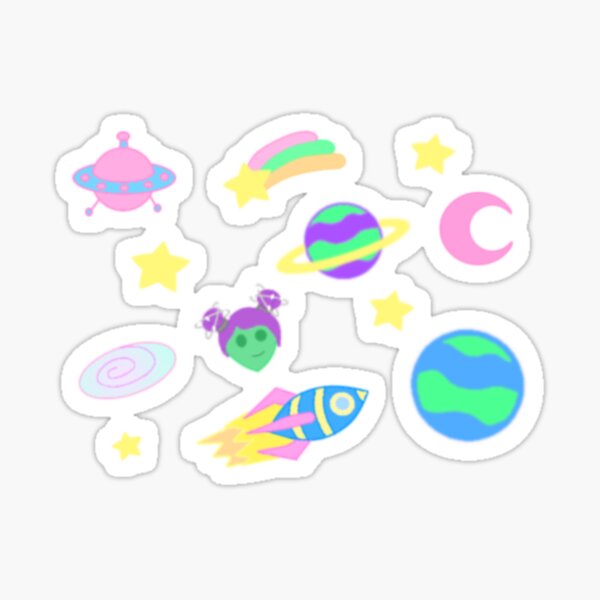 "Cute Space Stickers" Sticker by macey2cute | Redbubble
