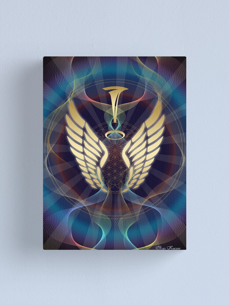 ""Angelic Flower of Life" - Sacred Geometry" Canvas Print by art-by ...