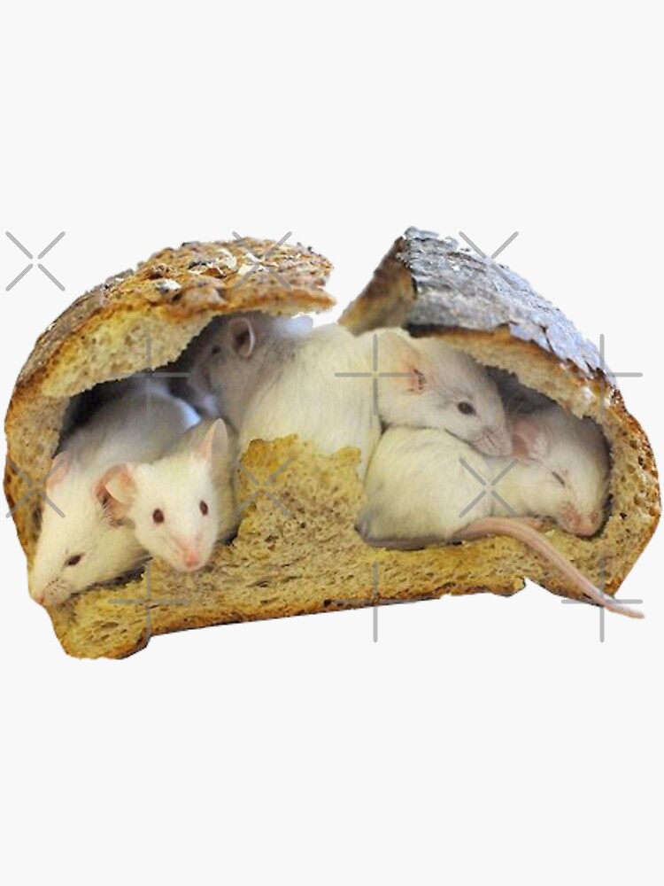 "Mice Bread" Sticker for Sale by CandyAcid | Redbubble