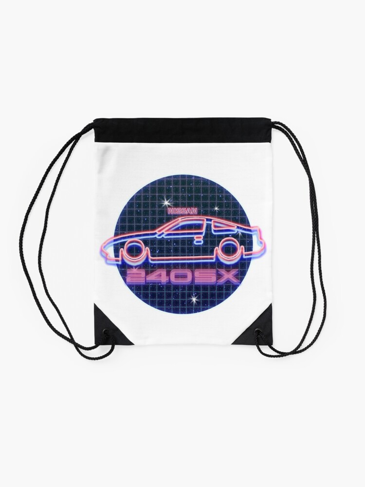 "Nissan 240SX Neon Emblem" Drawstring Bag for Sale by lithoman2 | Redbubble