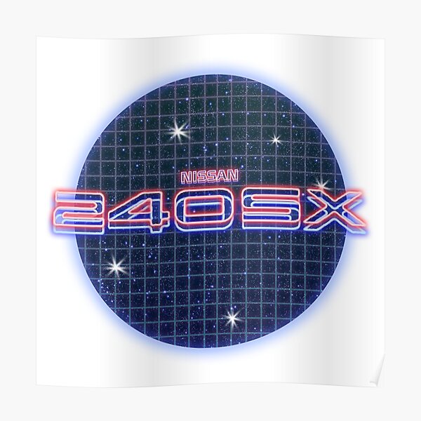 "Nissan 240SX Neon Emblem" Poster for Sale by lithoman2 | Redbubble