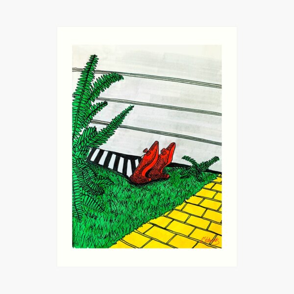 "The Ruby Slippers" Art Print for Sale by NerdUniversitee | Redbubble