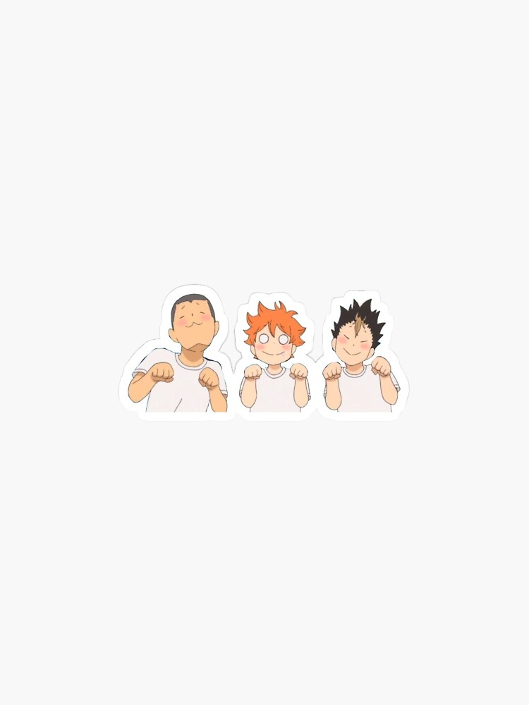 "Haikyuu!! - Sticker" Sticker by buttahfly06 | Redbubble