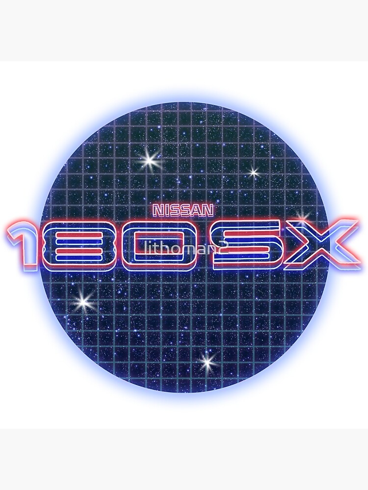 "Nissan 180SX Neon Emblem" Poster by lithoman2 | Redbubble