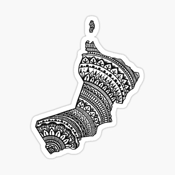 "Sultanate of Oman map " Sticker by 95883955 | Redbubble