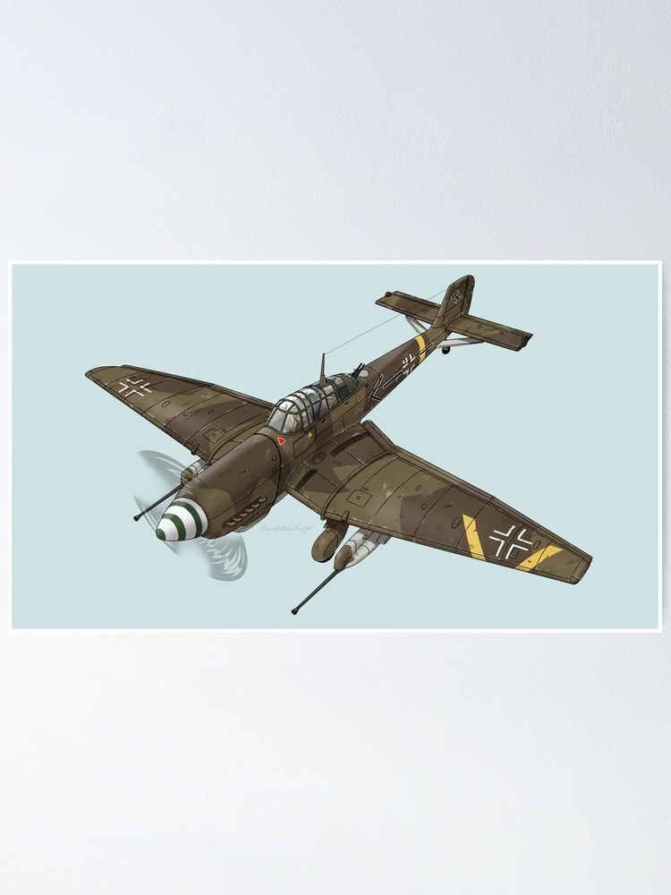 "Junkers Ju87 Stuka" Poster for Sale by Wootus | Redbubble