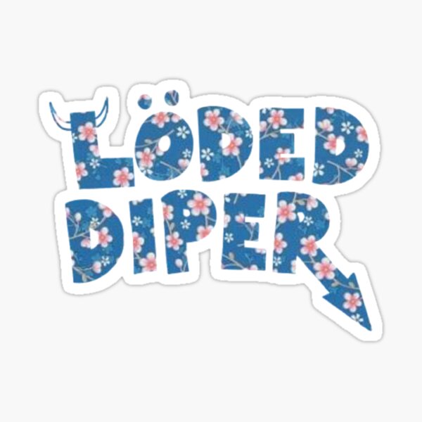 "Aesthetic Loded Diper" Sticker for Sale by Dalaura | Redbubble