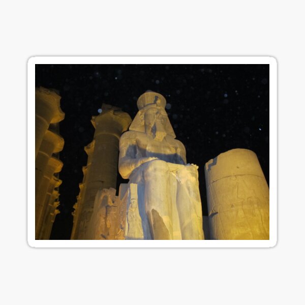 "Statue in the city of the pharaohs in Luxor (Egypt)" Sticker for Sale ...