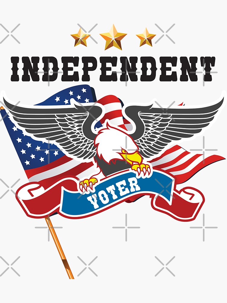 "Independent Voter" Sticker for Sale by 4AllTimes | Redbubble