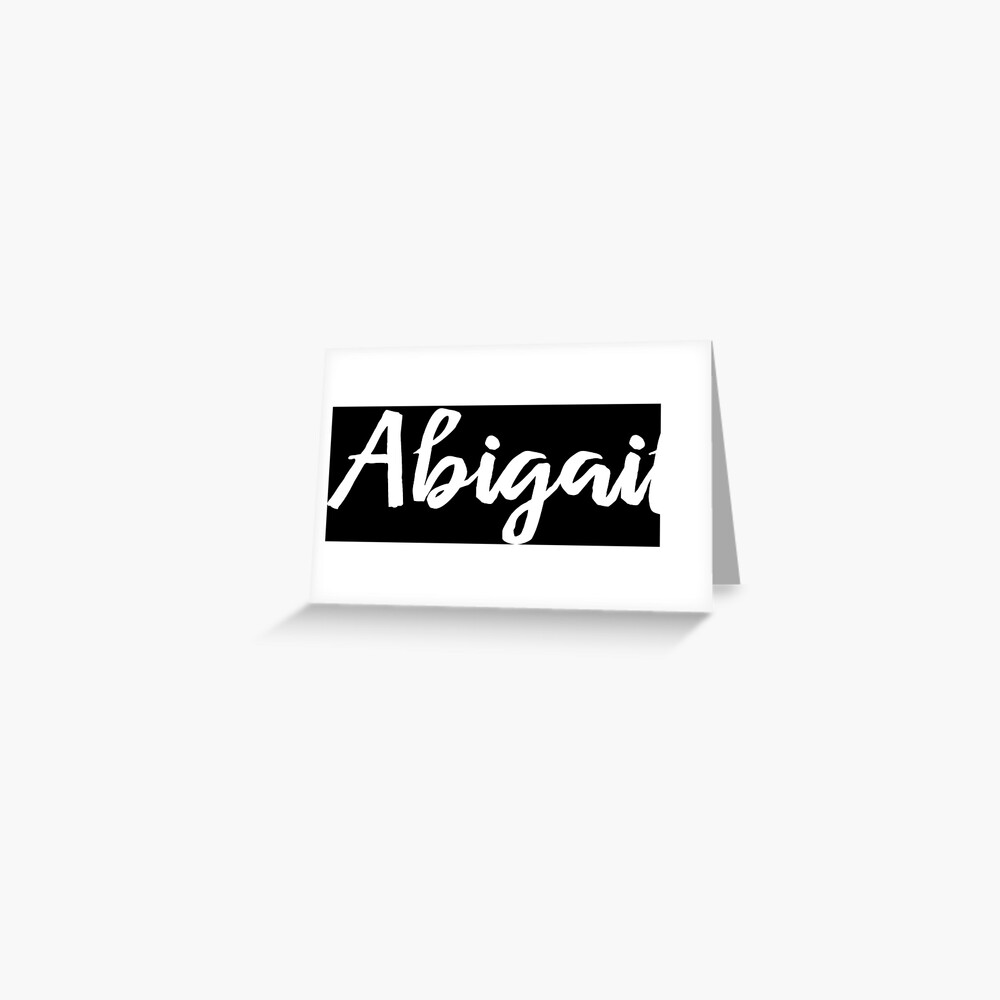 "Abigail My Name Is Abigail!" Sticker for Sale by ProjectX23 | Redbubble