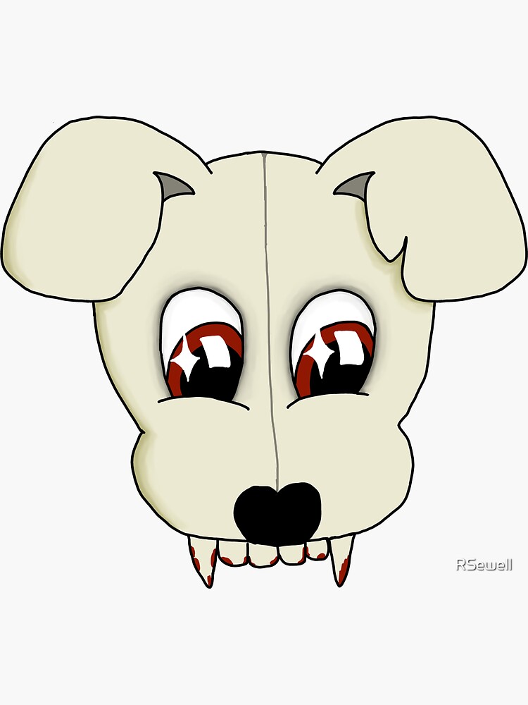 "Samson Skeleton Dog" Sticker for Sale by RSewell | Redbubble