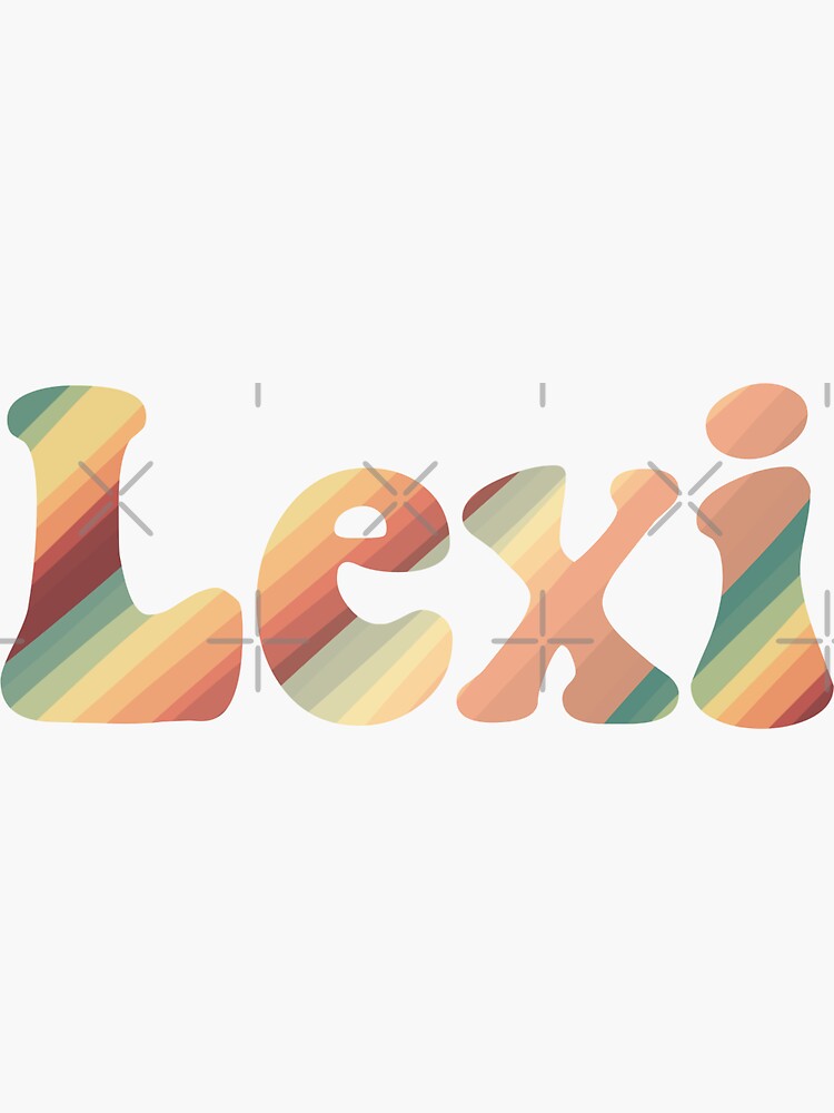 "Lexi custom name design" Sticker for Sale by Lex1designs | Redbubble