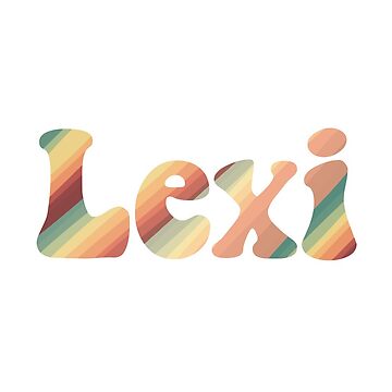 "Lexi custom name design" Sticker for Sale by Lex1designs | Redbubble