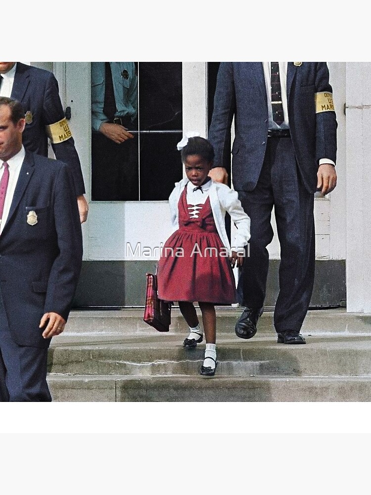 "Ruby Bridges, escorted by U.S. Marshals to attend an all-white school ...