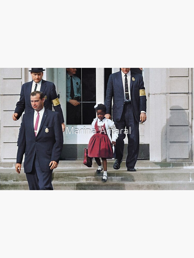 "Ruby Bridges, escorted by U.S. Marshals to attend an all-white school ...
