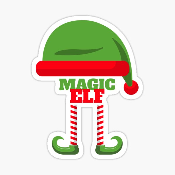 "Magic Elf for Christmas" Sticker for Sale by Zwembadvergeli1 | Redbubble