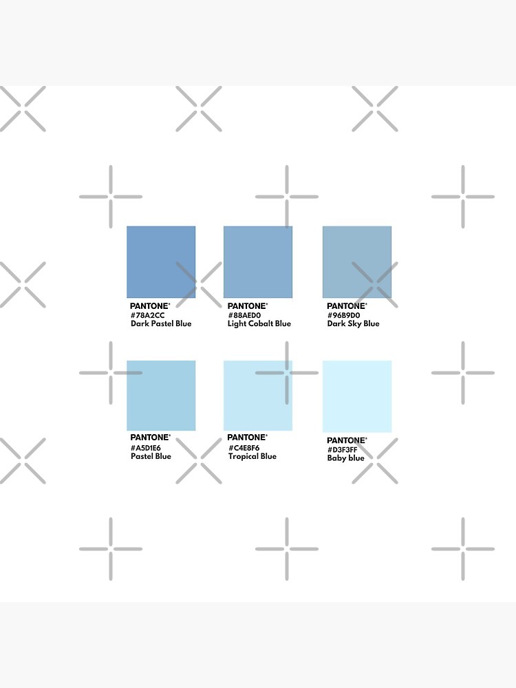 "Pastel blue pantone color swatch" Pin for Sale by softlycarol | Redbubble