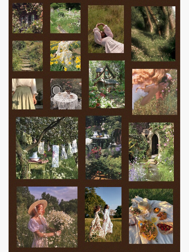 "Cottagecore Print" Sticker for Sale by Lucyloo13o8 | Redbubble