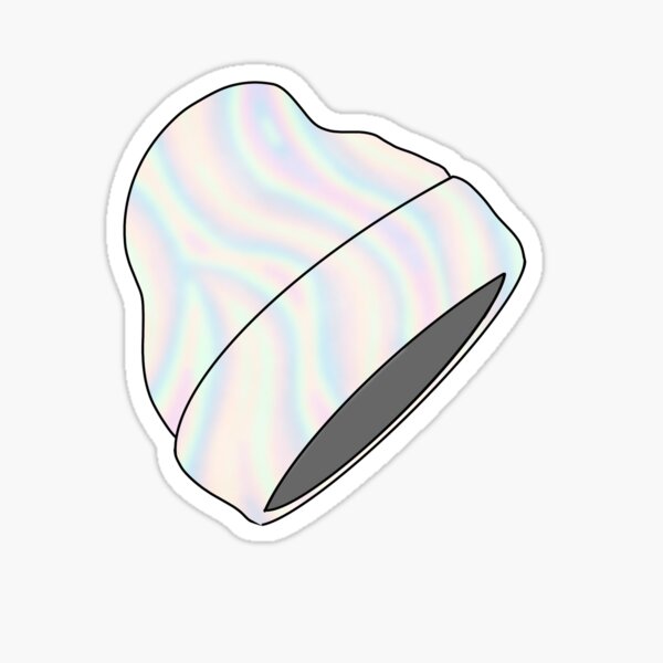 "holographic beanie" Sticker for Sale by Sydneyhedges | Redbubble