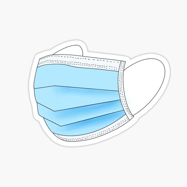 "face mask sticker" Sticker by Sydneyhedges | Redbubble
