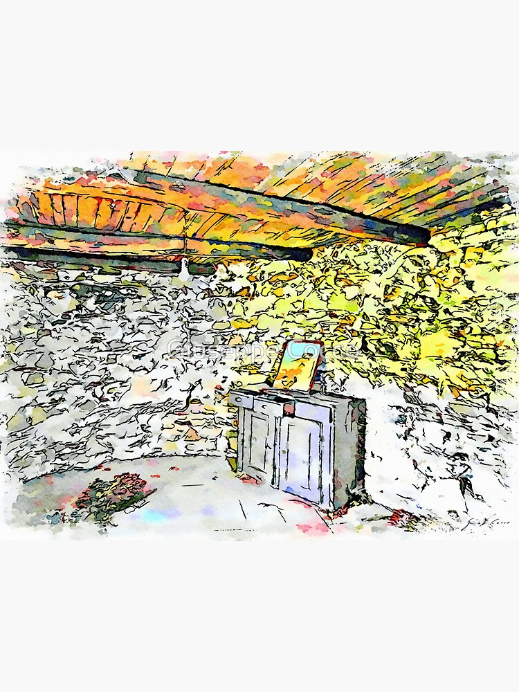 "Rocca Cilento: locker with picture" Sticker for Sale by giuseppecocco ...