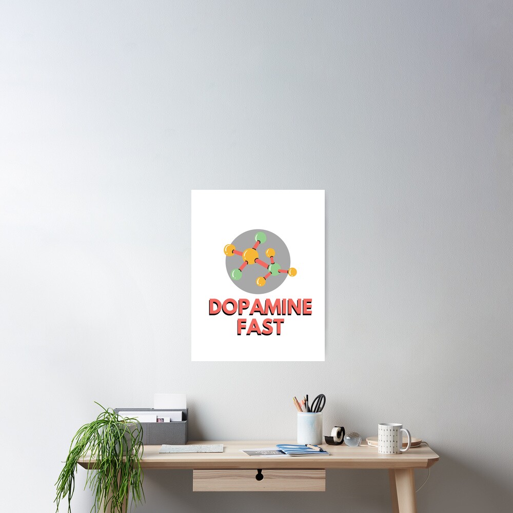 Poster « Dopamine Fast, règles rapides de dopamine, je fais un jeûne de ...